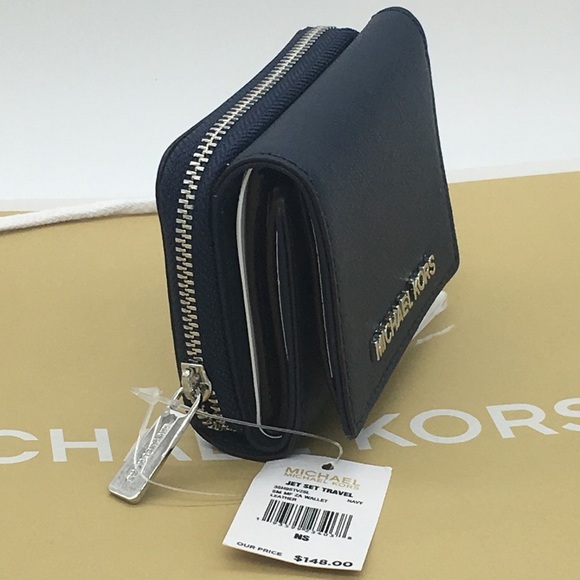 Michael Kors | Bags | Michael Kors Sm Mf Za Wallet Navy 35h9gtvz5l ...